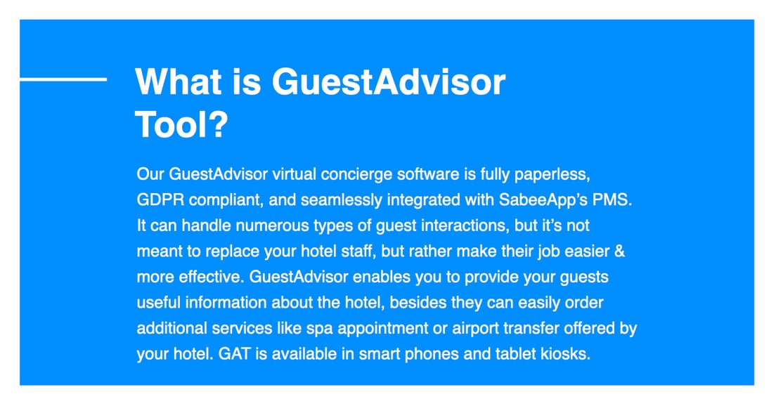 Client authentication with GuestAdvisor Tool
