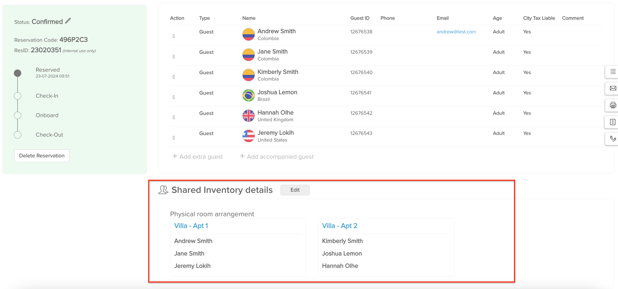 How does shared inventory work?